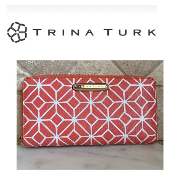 Trina Turk | Bags | Trina Turk Poolside Coral Wallet | Poshmark